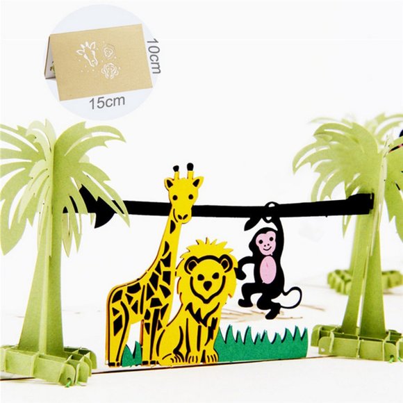 Independent | Party Supplies | Zoo Popup Greeting Card Happy Childrens ...